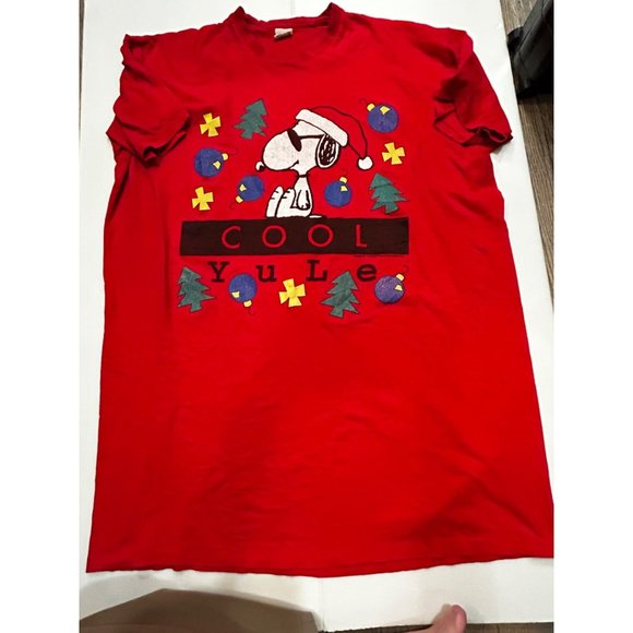 Snoopy Tops Snoopy Cool Yule One Size Vintage Tee Or Dress Poshmark